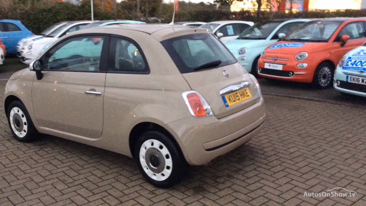 FIAT 500 COLOUR THERAPY BEIGE 2015 - YouTube
