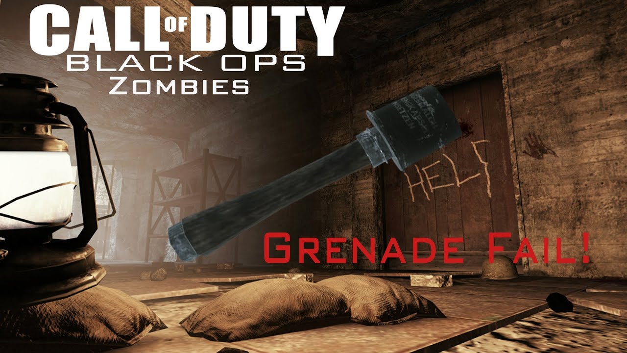 Grenade Fail (Black Ops Zombies) - YouTube