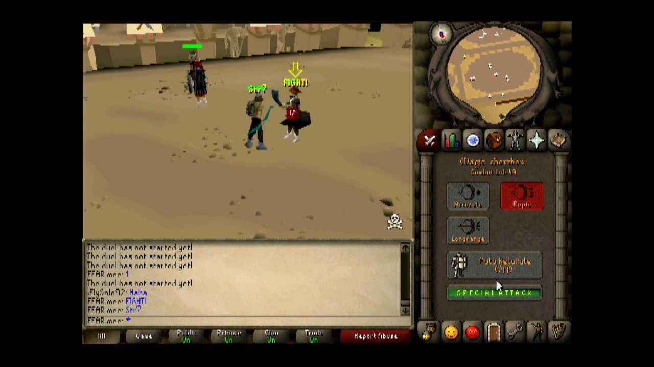 Runescape 2007- Duel Arena- Old School Runescape -72 Range & 49 Combat ...