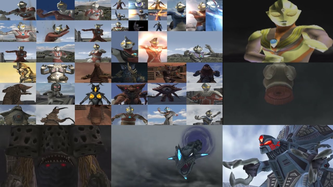 ULTRAMAN FIGHTING EVOLUTION 3~(PLAYSTATION 2)~ALL INTRO POSES - YouTube