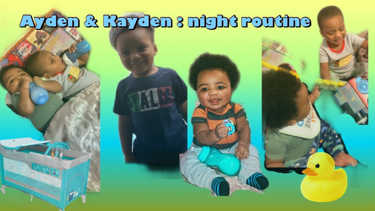Ayden & Kayden: night routine - YouTube