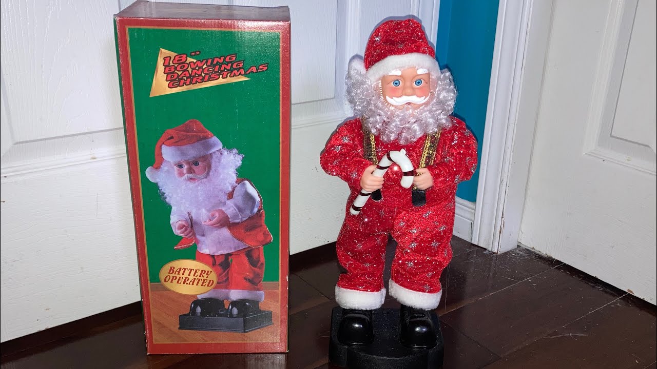 18” Bowing dancing Christmas {Before and after repair} - YouTube