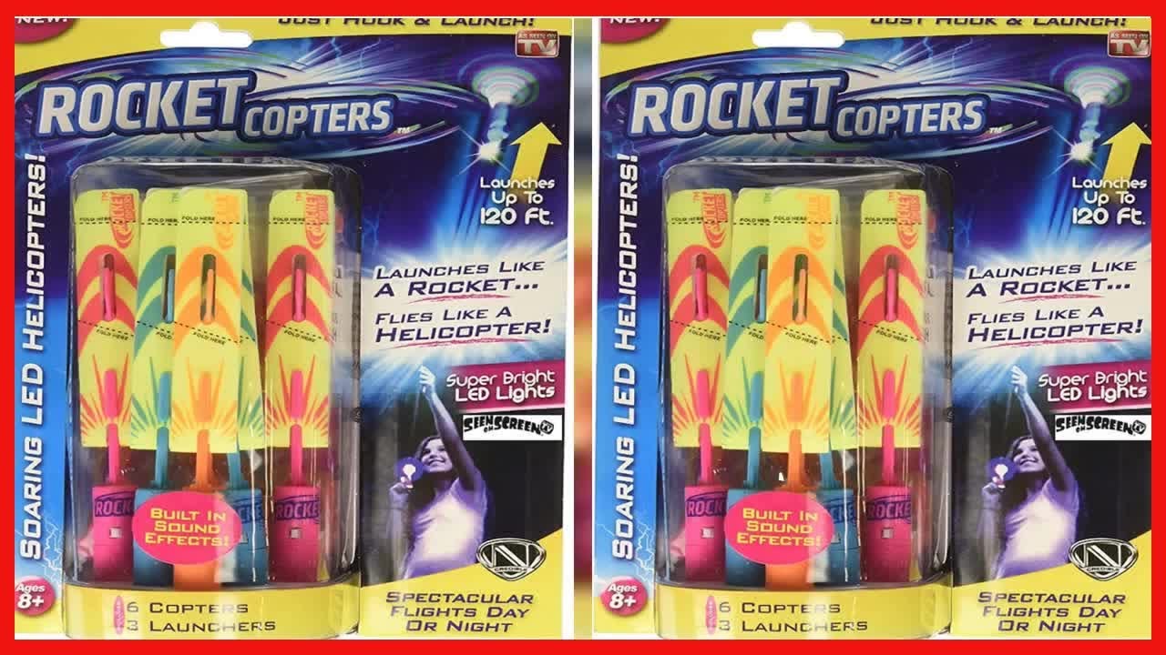 Rocket Copters - The Amazing Slingshot LED Helicopters - As Seen on TV ...