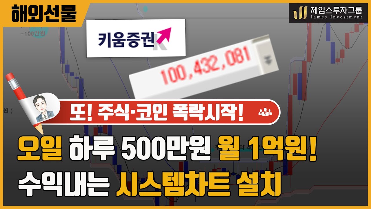 또 주식폭락 코인폭락 시작했다 해외선물로 하루 500만원 월 1억원 수익내는 시스템차트설치 ★ 선착순 5명 ★ Youtube