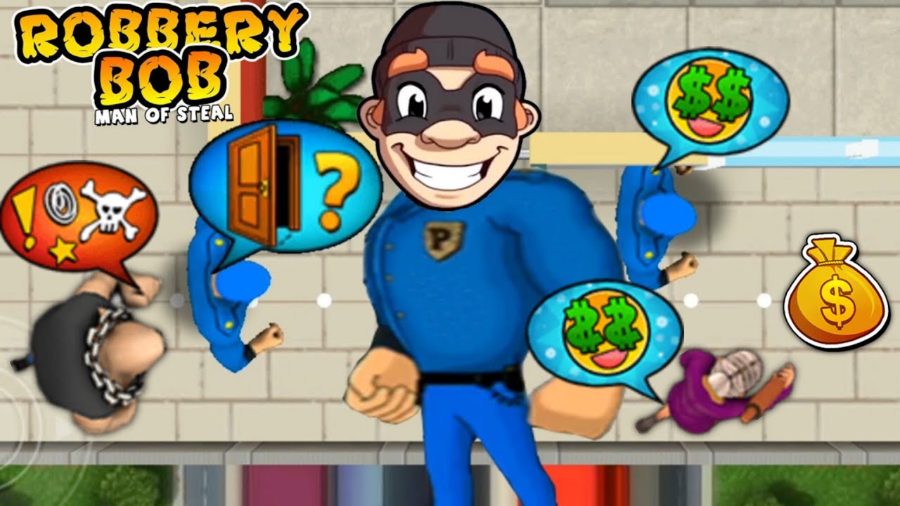 Robbery Bob Cosplay Blue Guard Character Gameplay BG33 - YouTube