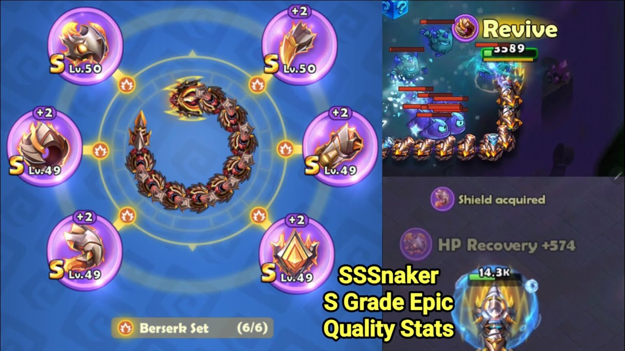 All S Grade Epic Equipment Quality Stats SSSnaker - YouTube