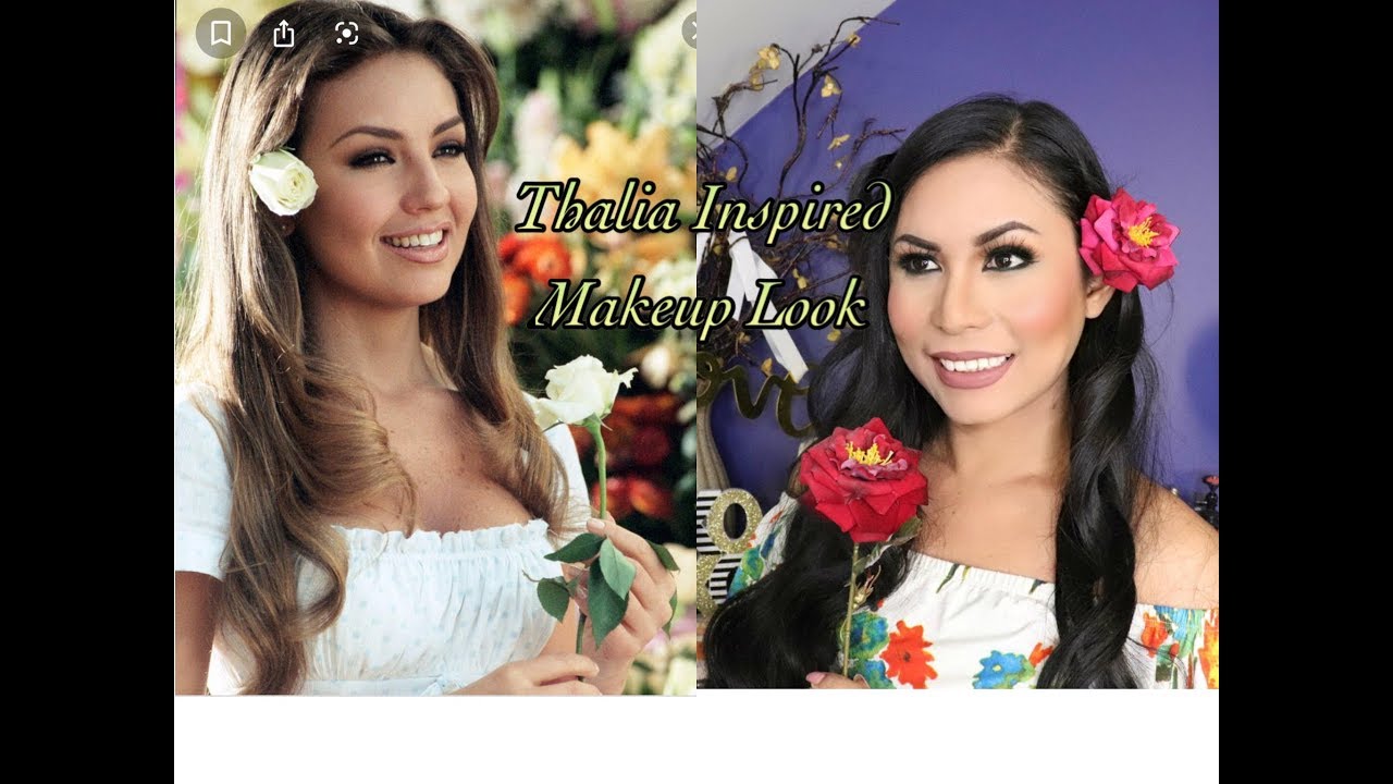 THALIA INSPIRED MAKEUP LOOK - YouTube