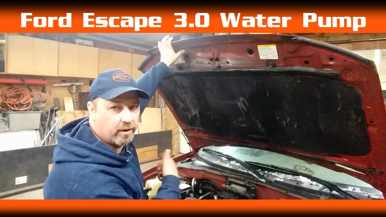 2001 Ford Escape 3.0 DIY Water Pump Replacement #73 - YouTube