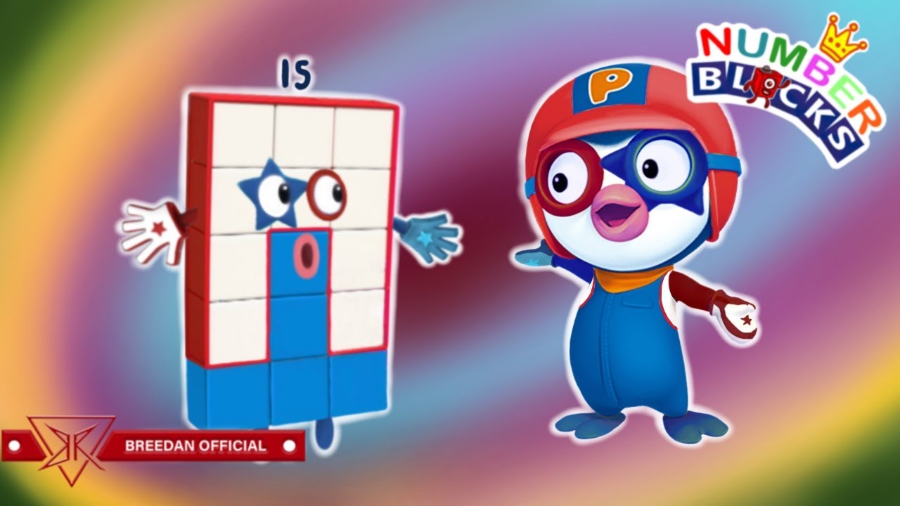 Numberblocks - My Numberblocks 15 Playing With Pororo The Little ...