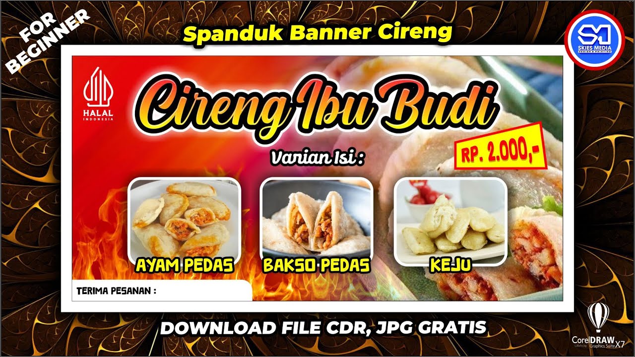 SPANDUK CIRENG | CorelDRAW - YouTube
