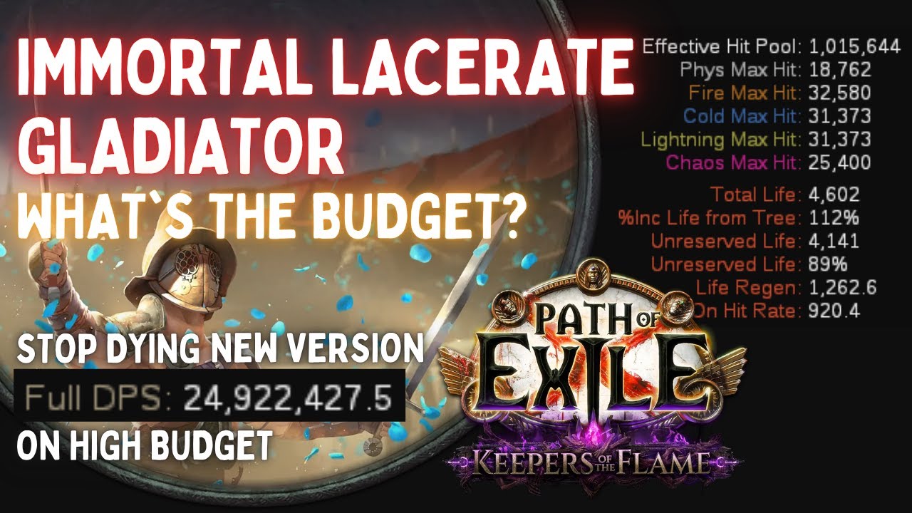 3.27 - Lacerate Gladiator - A build torta que superou minhas ...