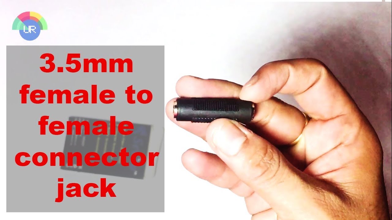 3.5mm female to female connector jack - YouTube