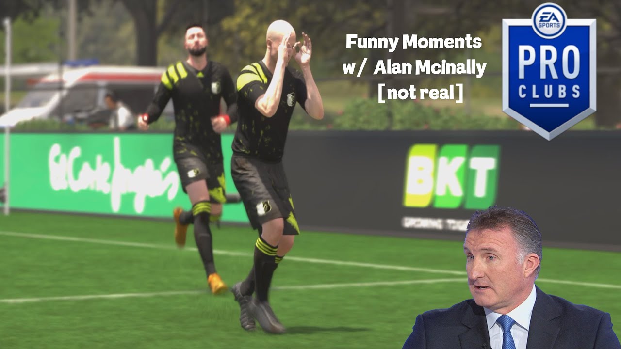 Commentary by Alan Mcinally (Pro clubs funny moments) - YouTube