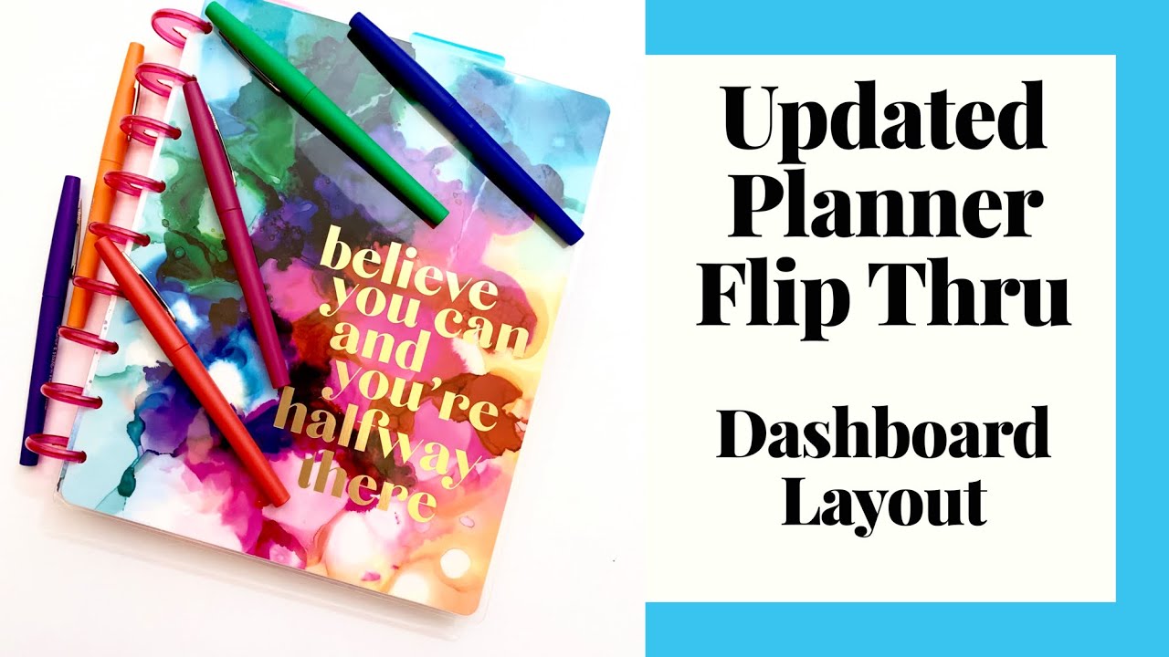 Updated Planner Flip Thru | Classic Dashboard Layout | Happy Planner ...