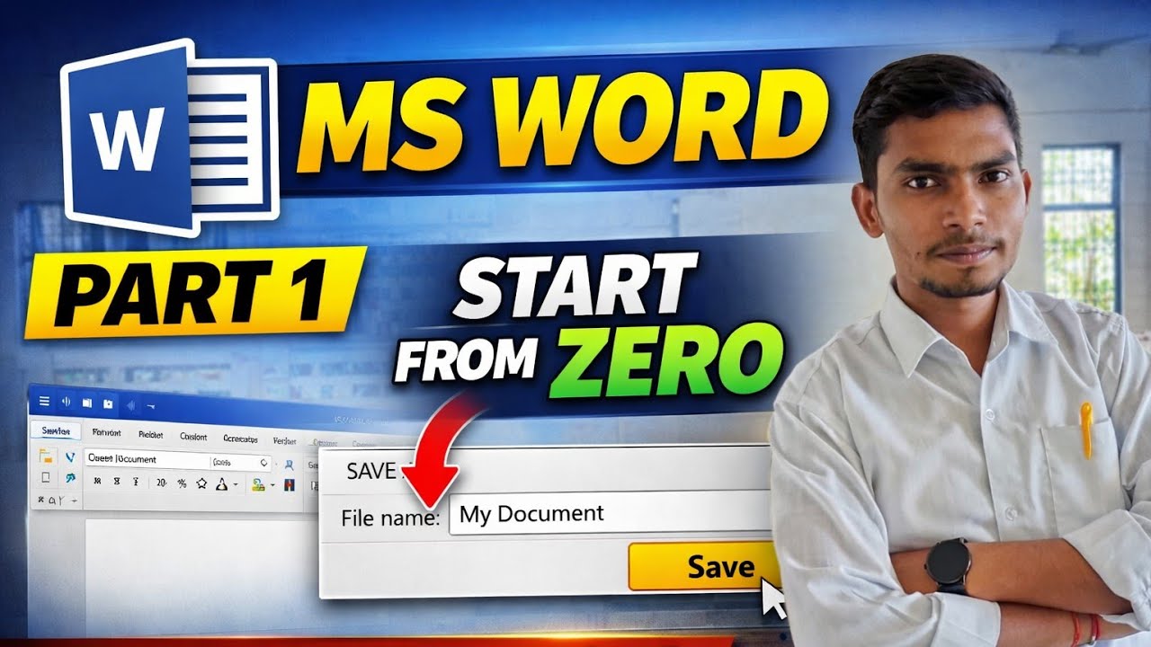 MS Word Tutorial for Beginners | Part 1 | Basic Introduction Hindi # ...