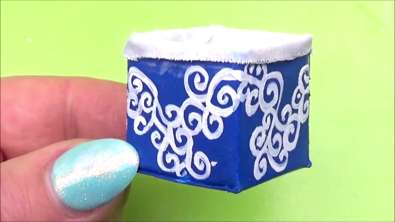 Diy miniature storage box │ How to make a miniature storage box │ Diy ...