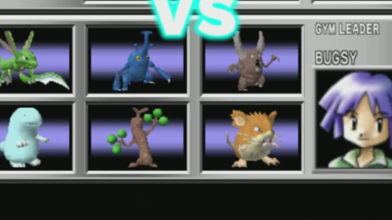 Pokemon Stadium 2 (R-2) (Gym Leader Bugsy) - YouTube