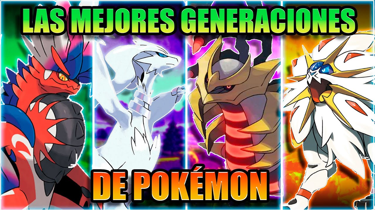 Generaciones De Pokemon