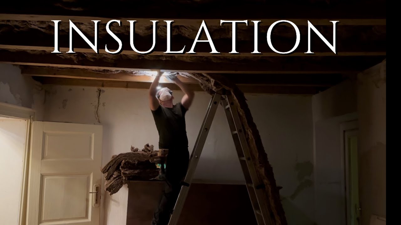 Renovating salon in our old Italian house/ Insulation - YouTube