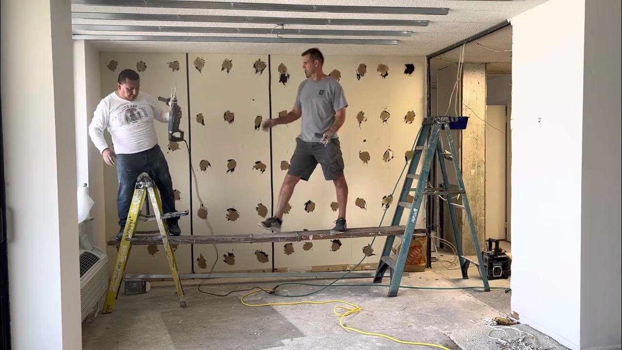 installing-metal-furring-strips-on-cement-ceiling-youtube