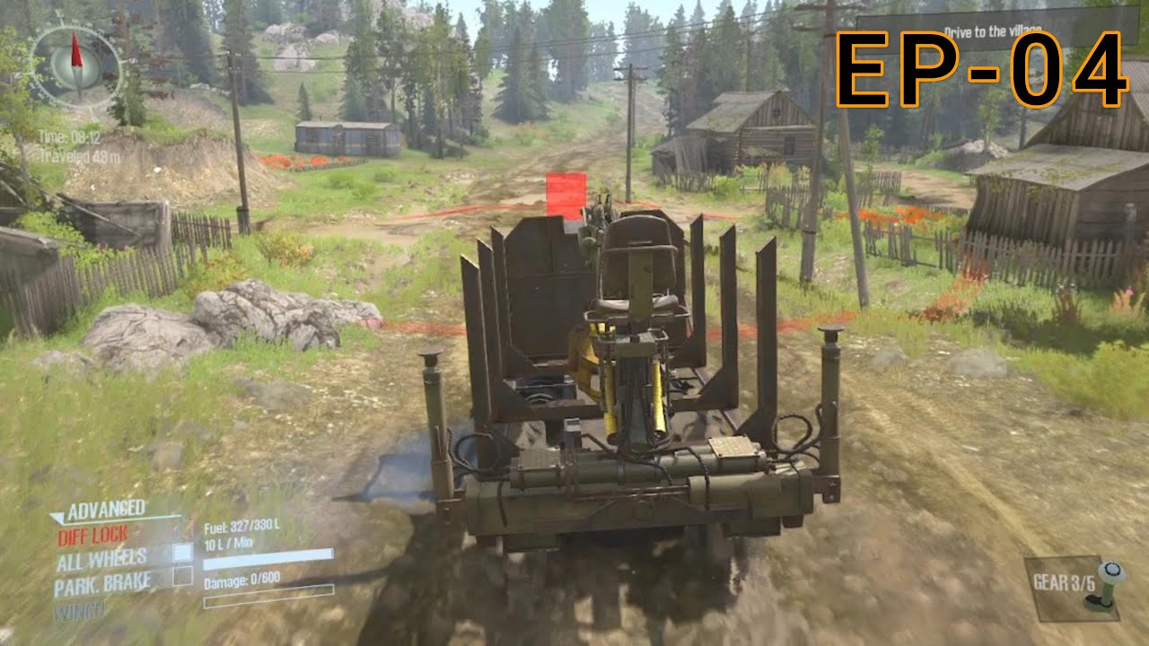 I Become Crane Operator | Spintires - Mud Runner Gameplay Walkthrough Challenge | EP 04 - YouTube