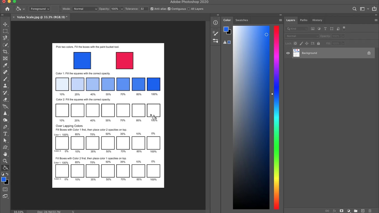 Creating A Value Scale In Photoshop YouTube Creating A Value Scale In Photoshop YouTube