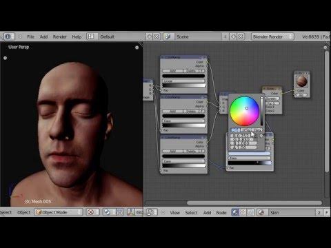 Simple Skin Shader in Blender using material nodes - YouTube