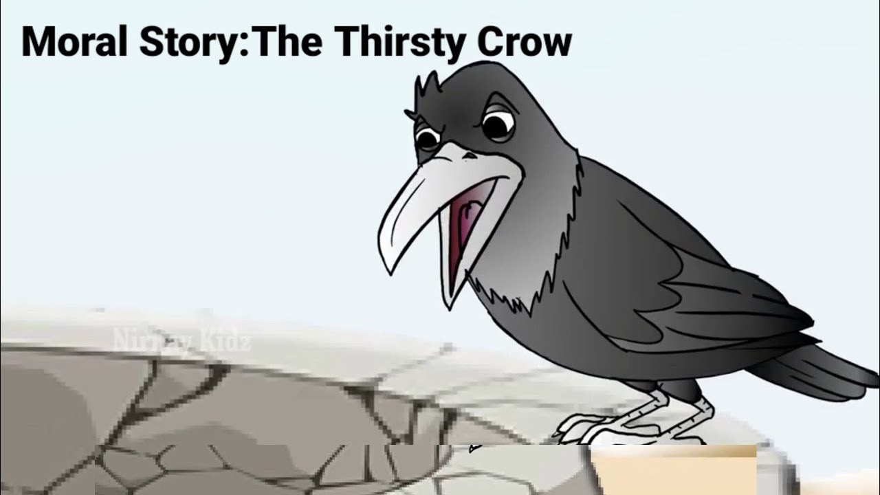 Thirsty Crow Story in English | Moral stories for Kids | Bedtime ...