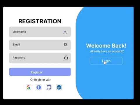 Modern Login & Registration UI Design | Figma Tutorial - YouTube