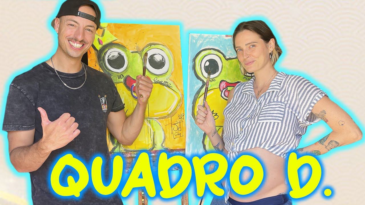 GARA di DISEGNO con un vero PITTORE! Quadro per BABY D. - YouTube