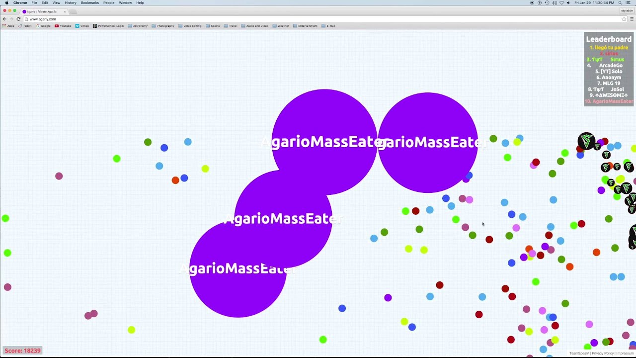 MODDED AGARIO SERVER|15k+ MASS - YouTube