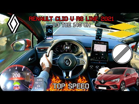 RENAULT CLIO TCe 140 RS Line TOP SPEED AUTOBAHN DRIVE POV