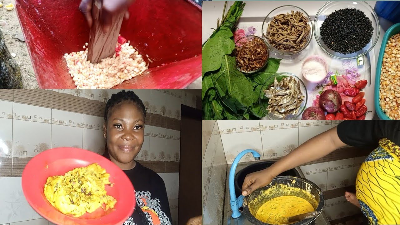 COOKING MOST DELICIOUS NIGERIA 🇳🇬 FOOD!|| HOW TO MAKE IGBAOKA(CORN 🌽 ...