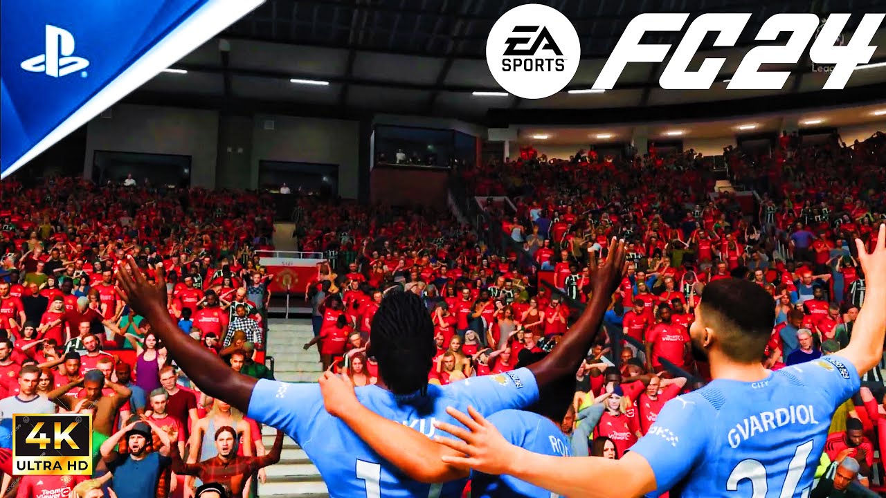 Manchester City VS Manchester United | Manchester Derby | FC24 PS5 | 4K ...