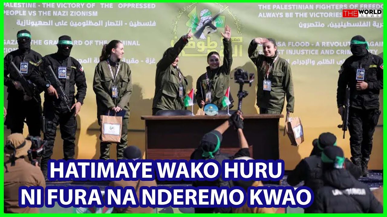 HIVI NDIVYO MATEKA WA KIJESHI WA IZRAEL WALIVYOACHIWA HURU NA HAMAS LEO ...