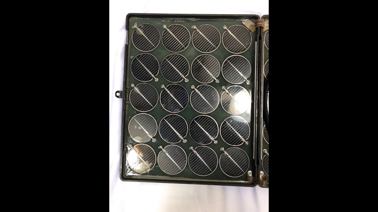 Rare Early Solar Panels of the Military - YouTube
