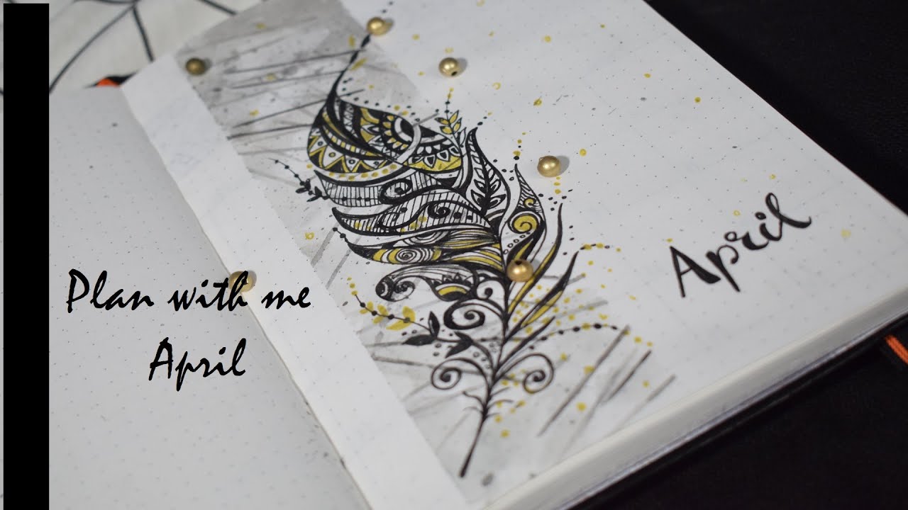 Plan with me April 2020 / Bullet journal Setup April 2020 - YouTube