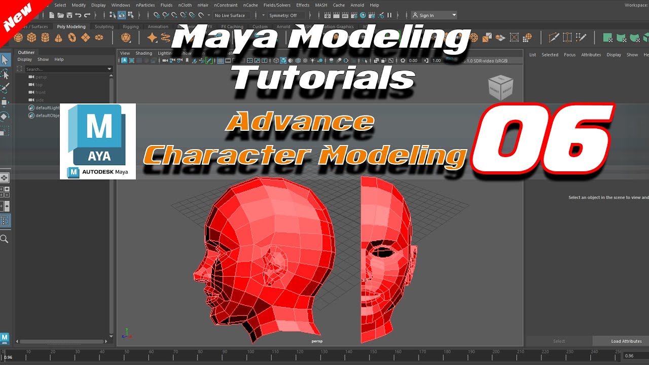 Autodesk Maya 2024 Tutorial In Hindi Human face modeling_03 - YouTube