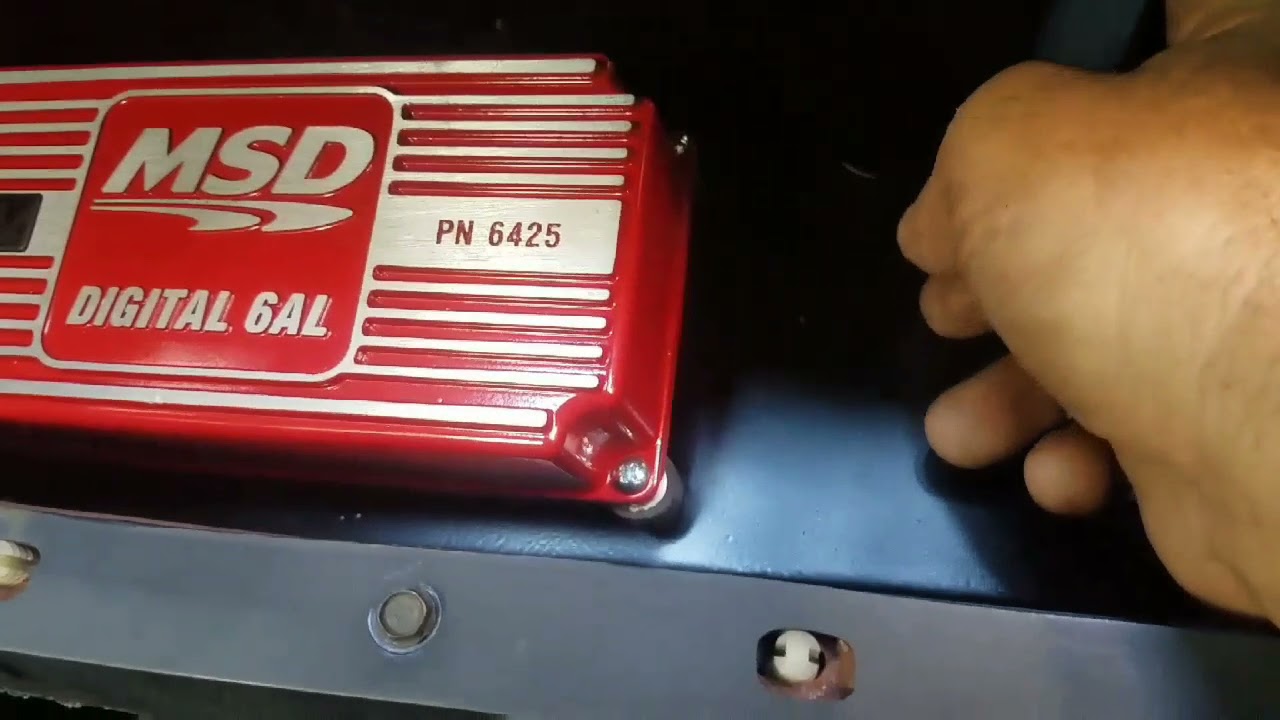installing 6AL MSD digital ignition control on Mustang - YouTube