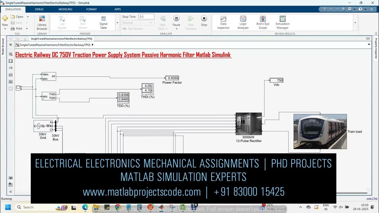 Electric Railway DC 750V Traction Power Supply System Passive Harmonic ...