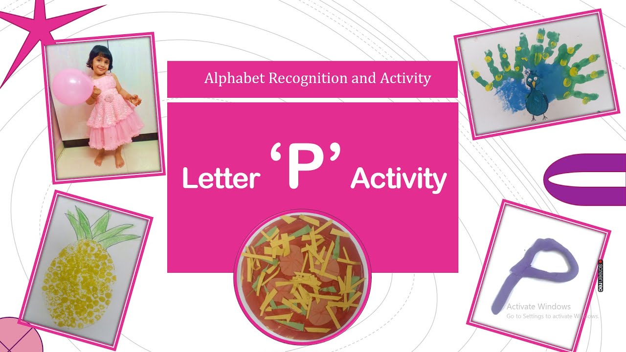 Letter P Activities for Toddlers | Introduction of Letter "P ...