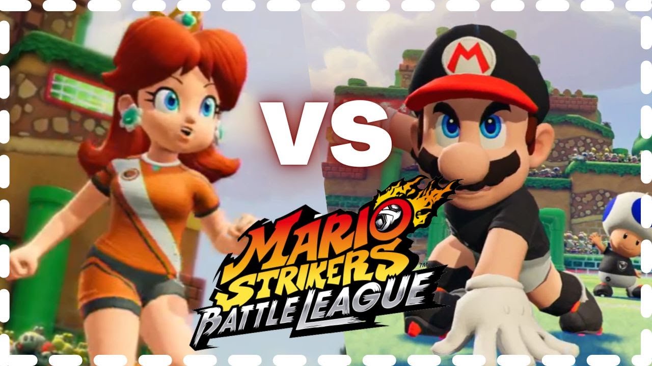 Mario Strikers: Battle League - Daisy vs Mario | Mushroom Hill | - YouTube