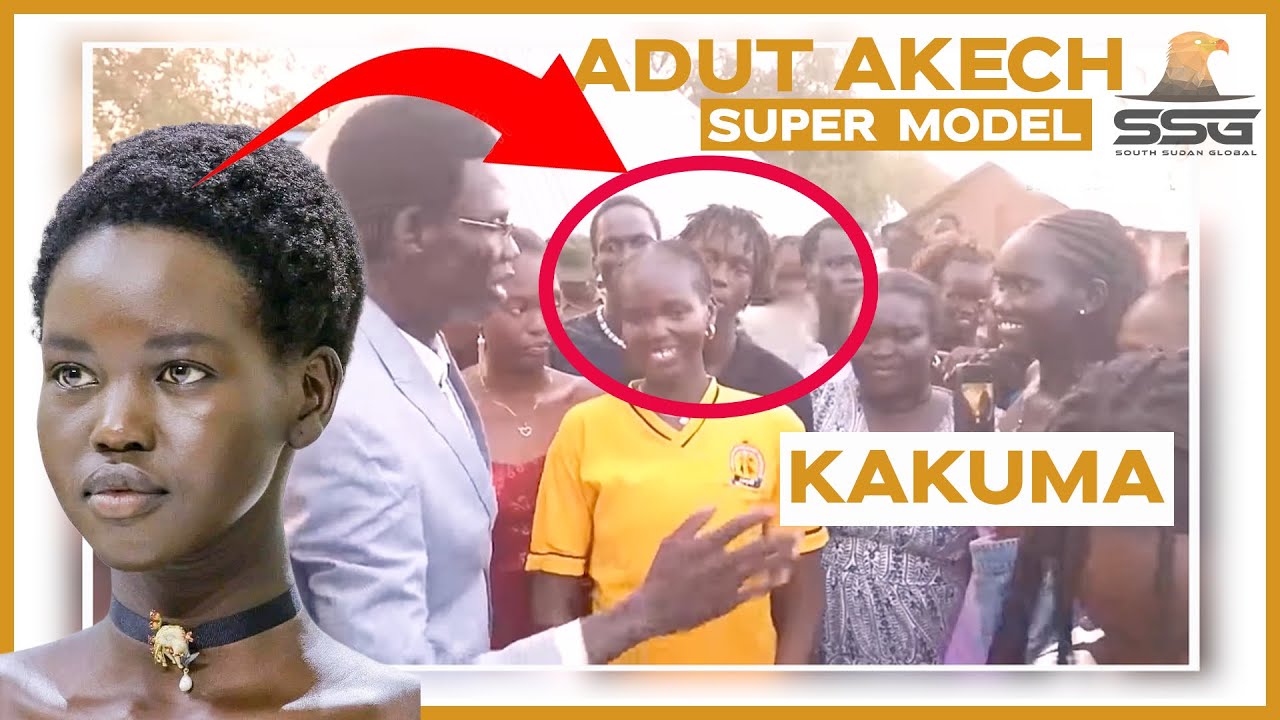 South Sudanese Australian Super Model Adut Akech Back to Kakuma Refugee ...