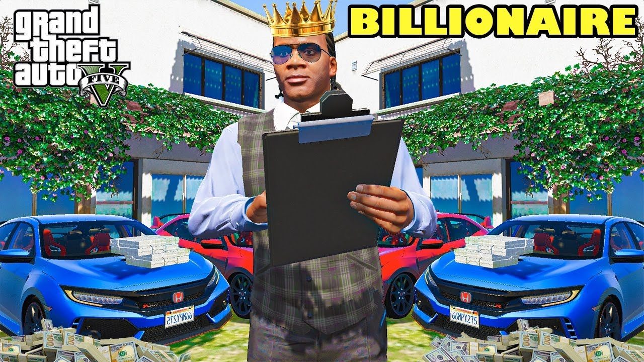 Franklin Made Billion Dollars And Become The Richest Person In GTA 5 ...