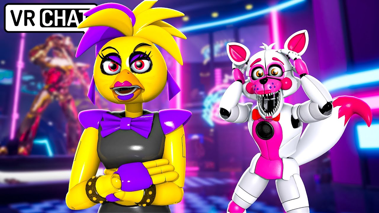 Funtime Foxy Meets Glamrock Chica's SISTER! in VRChat - YouTube