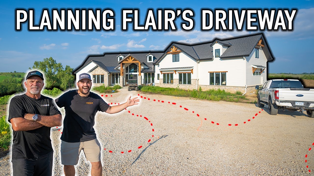 Planning Flair's MASSIVE Driveway! (Way OVER Budget!) - YouTube