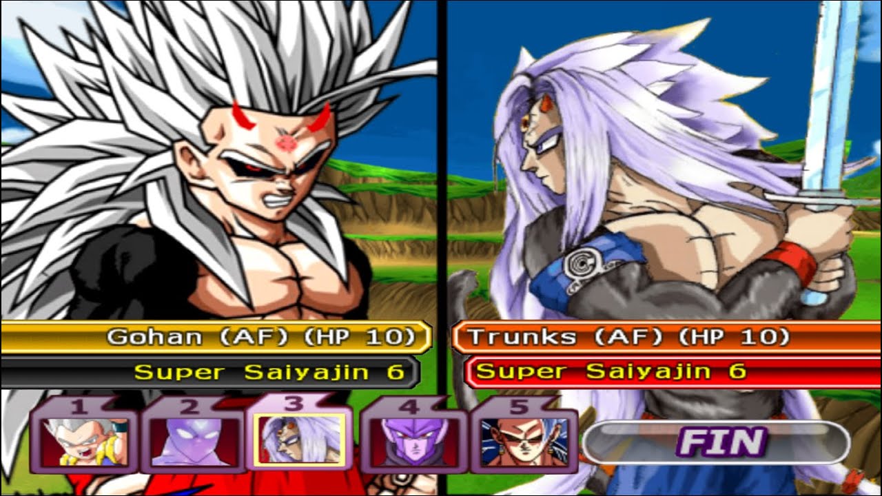 TEAM GOHAN DEL FUTURO SSJ6 VS TEAM TRUNKS SSJ6! DRAGON BALL Z BUDOKAI ...