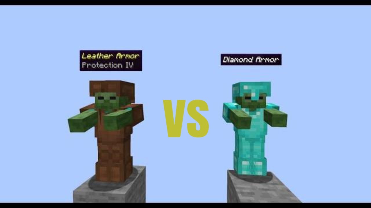 Diamond armor vs protection 4 leather armor (which one is better ...