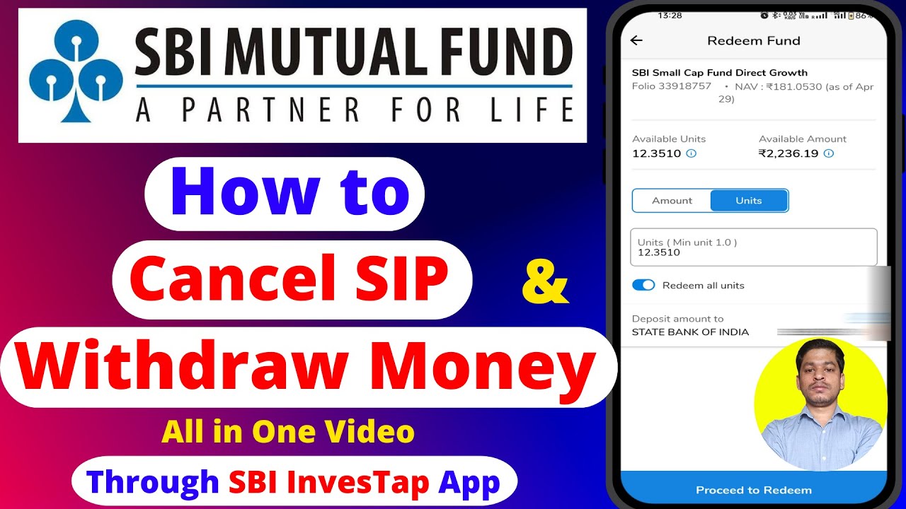 How to cancel sip and withdraw money in SBI Mutual Fund | How to stop ...