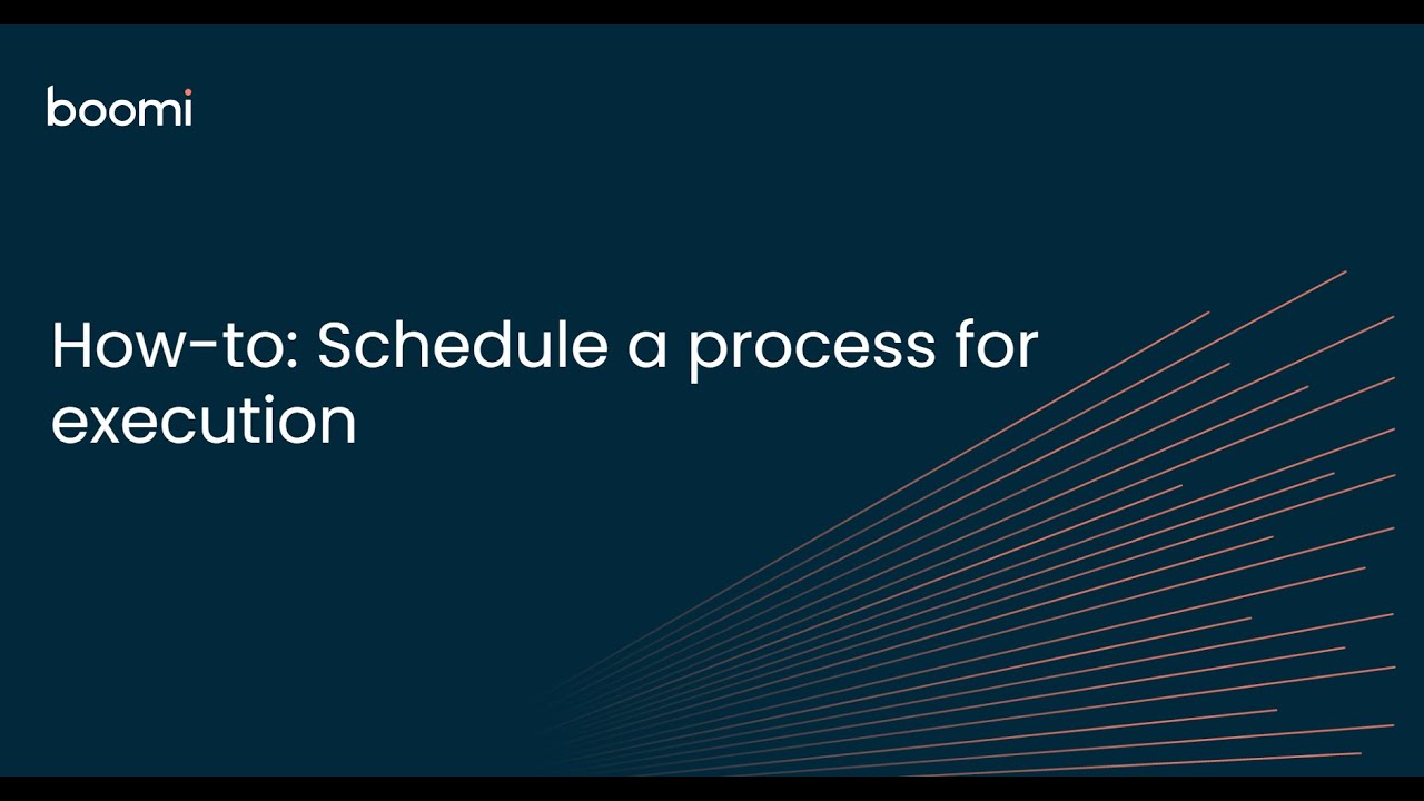 How-to: Schedule a process for execution - YouTube